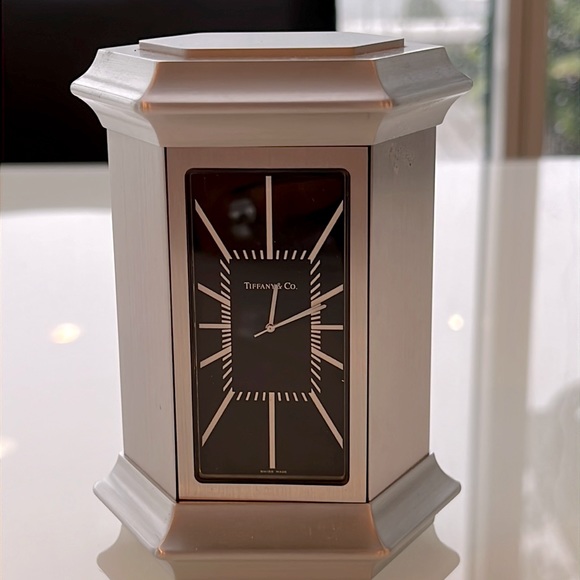 Tiffany & Co. | Accents | Tiffany Co Stainless Steel Hexagon Clock ...
